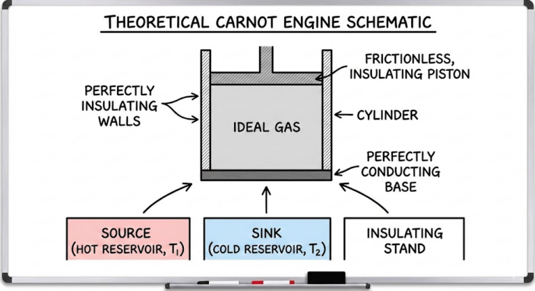 Master In Carnot Engine Working And Efficiency Class 11