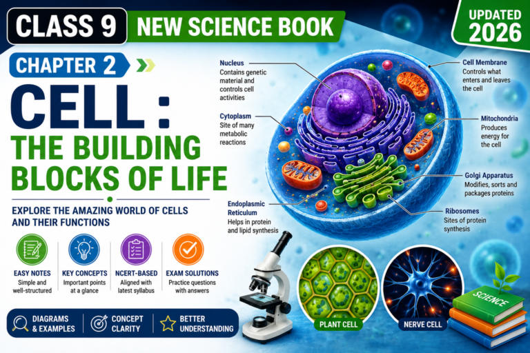 Class 9 New Science Book 2026 Ch 2 Cell